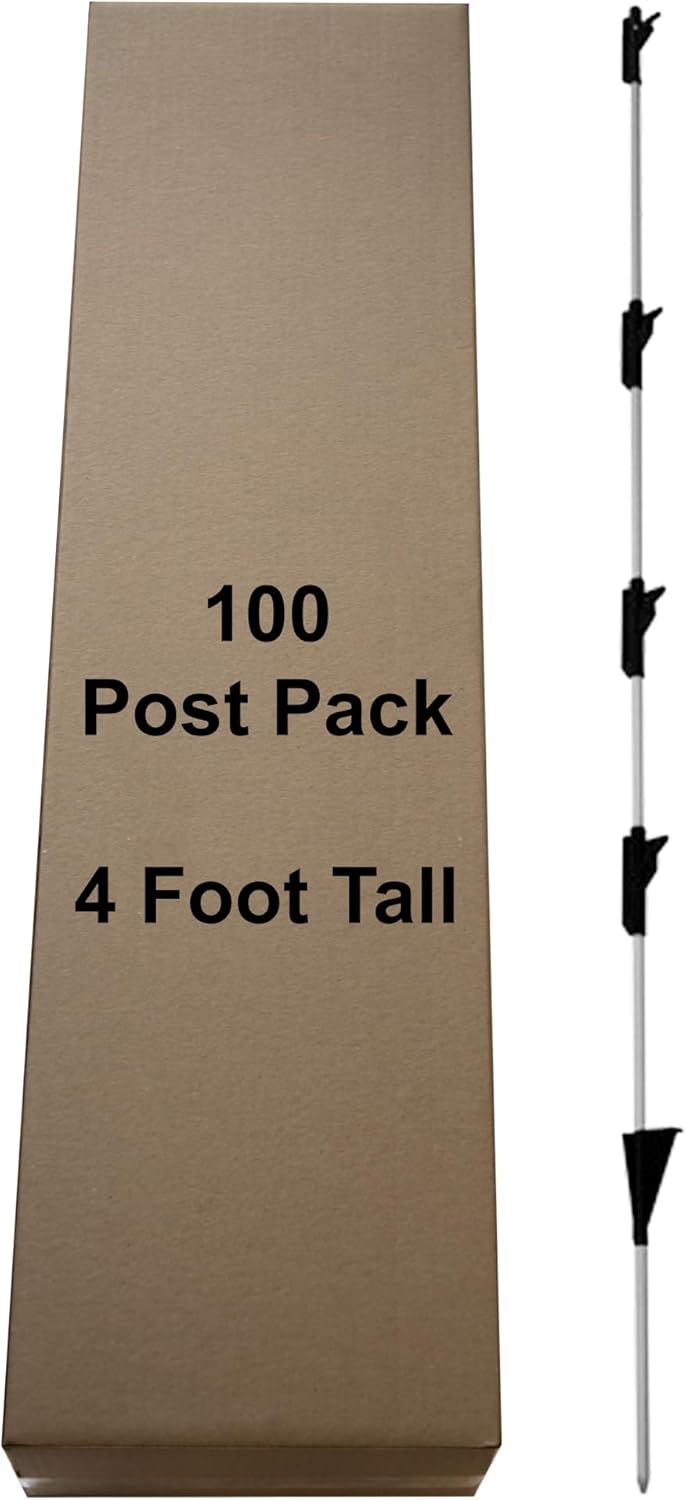 Amazon.com: Gallagher 100 Post Pack - 3/8 in White Fiberglass Electric ...