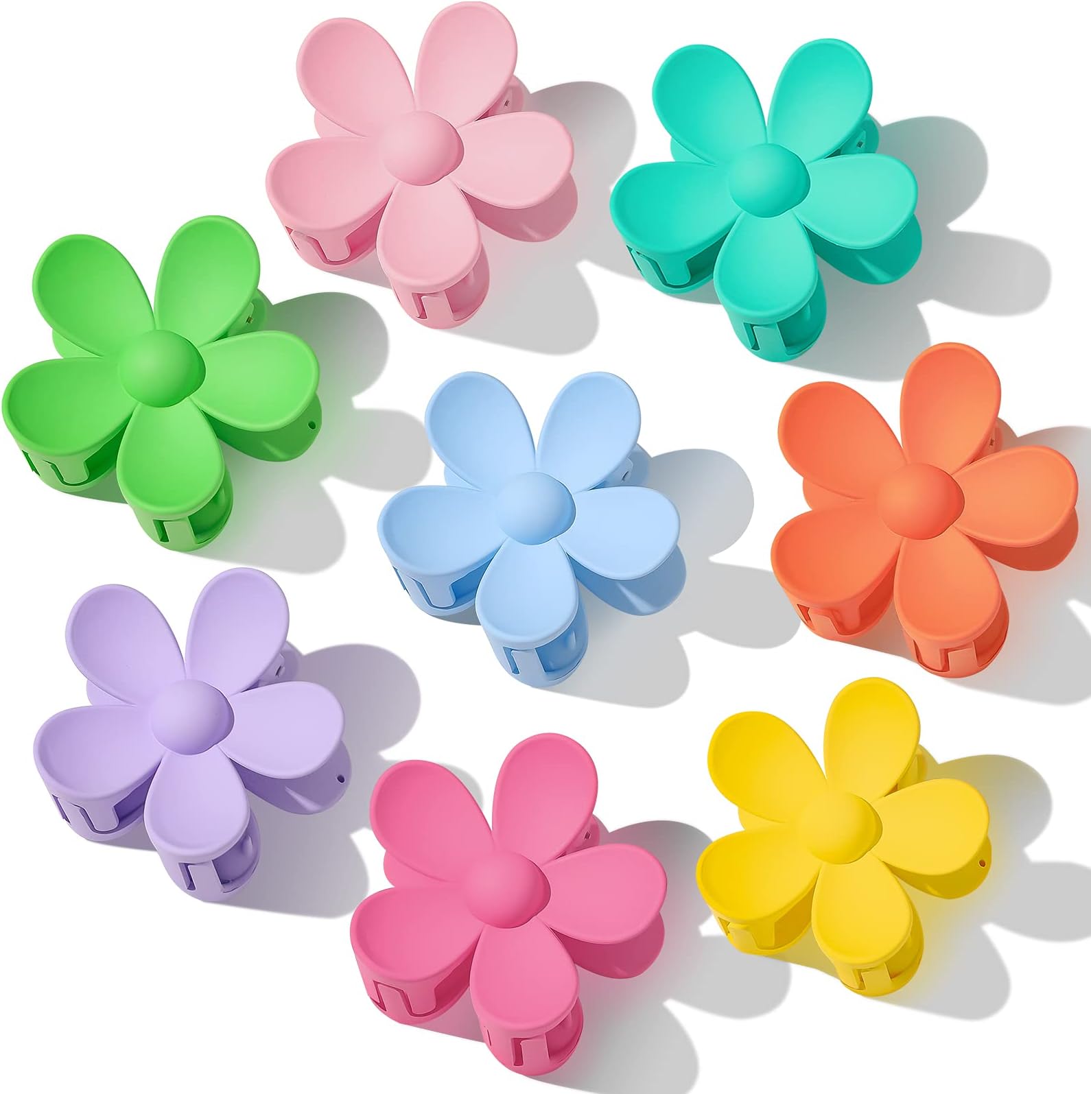 Amazon.com : Flower Claw Clip 7 PCS Claw Clips, Hair Clips for Women ...