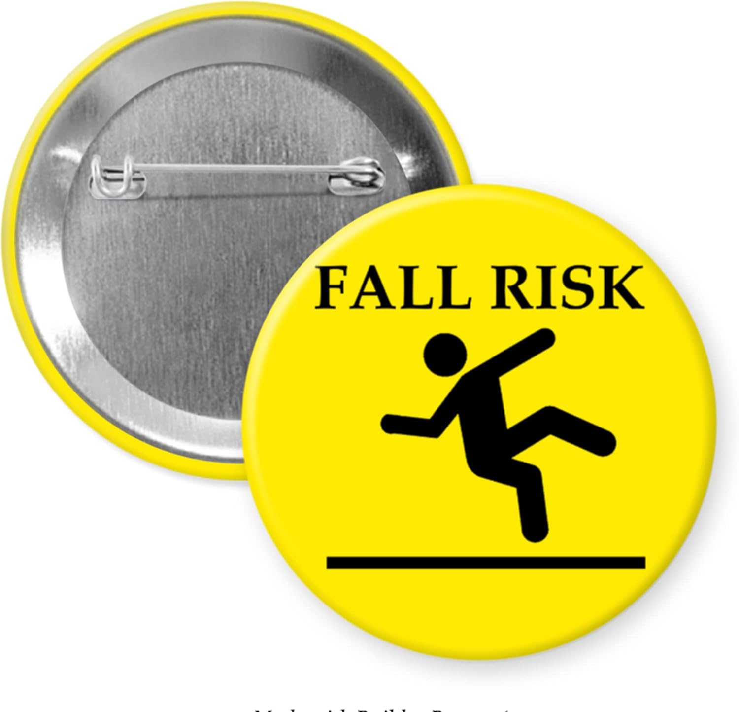 Amazon.com: Generic Yellow Fall Risk Medical Condition Issue Alert 2 1/ ...
