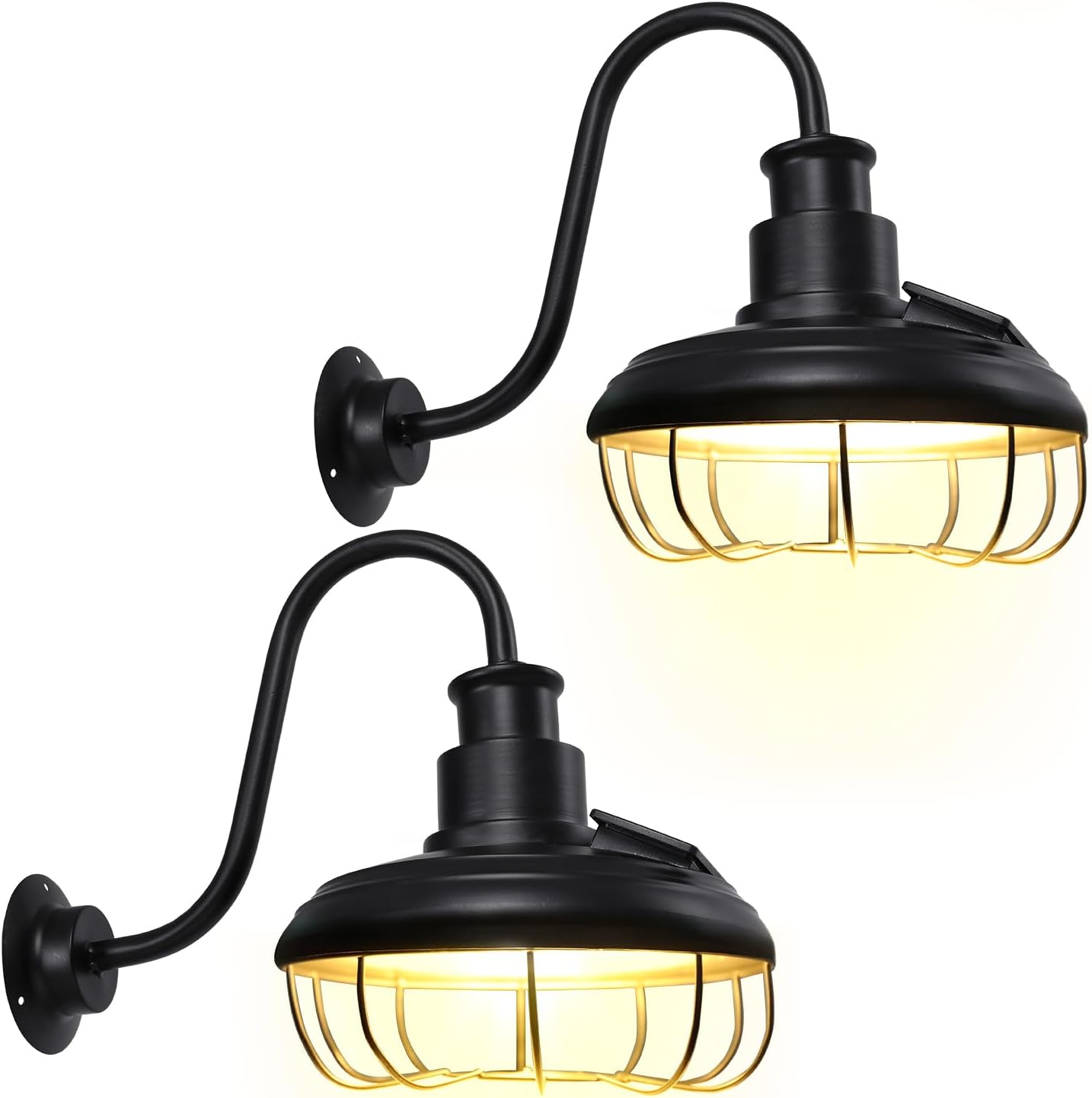 Afirst 2PCS Solar Barn Light, Waterproof Wall Light Fixture, Rustic ...