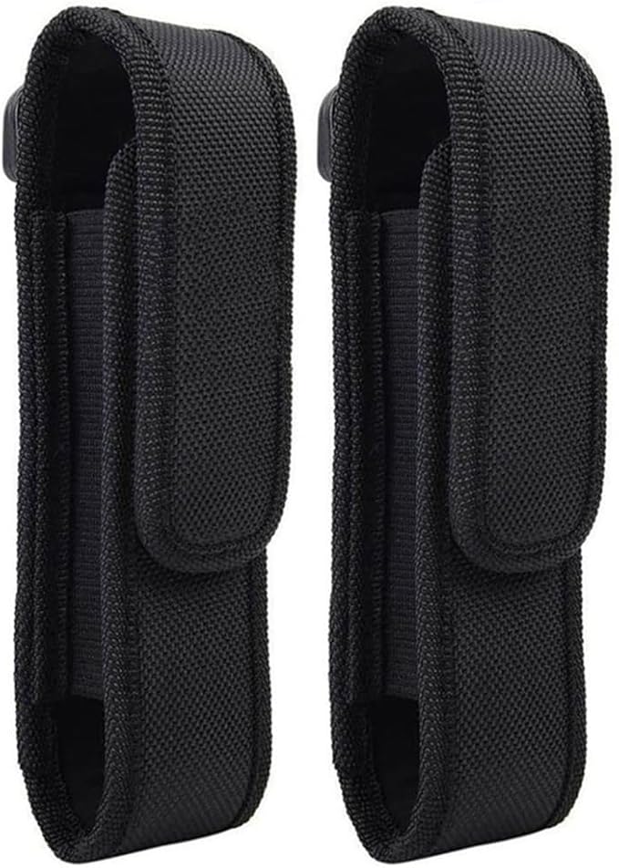 Songerduo 2pcs Flashlight Holster, Ultra-Thick Nylon Fabric Flashlight ...