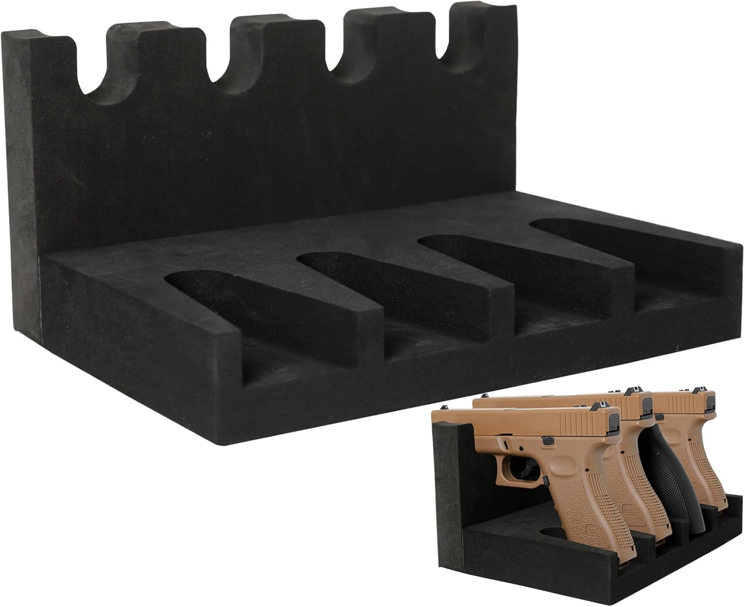 Amazon.com: OCQOTAT Pistol Rack for Safe - Foam Holder for Cabinet ...