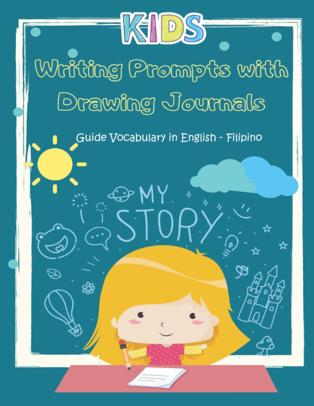 Buy Writing Prompts with Drawing journals Guide Vocabulary in English ...