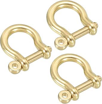 Amazon.com : PATIKIL D-Ring Shackles, 3Pcs 3/8 Inch Inside Width Solid ...