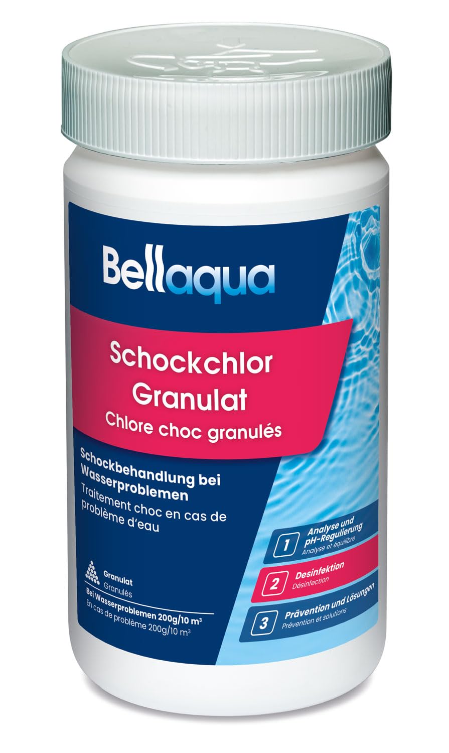 Bellaqua Schockchlor Granulat 1kg - Chlor-Granulat Fix - Chlorgranulat ...