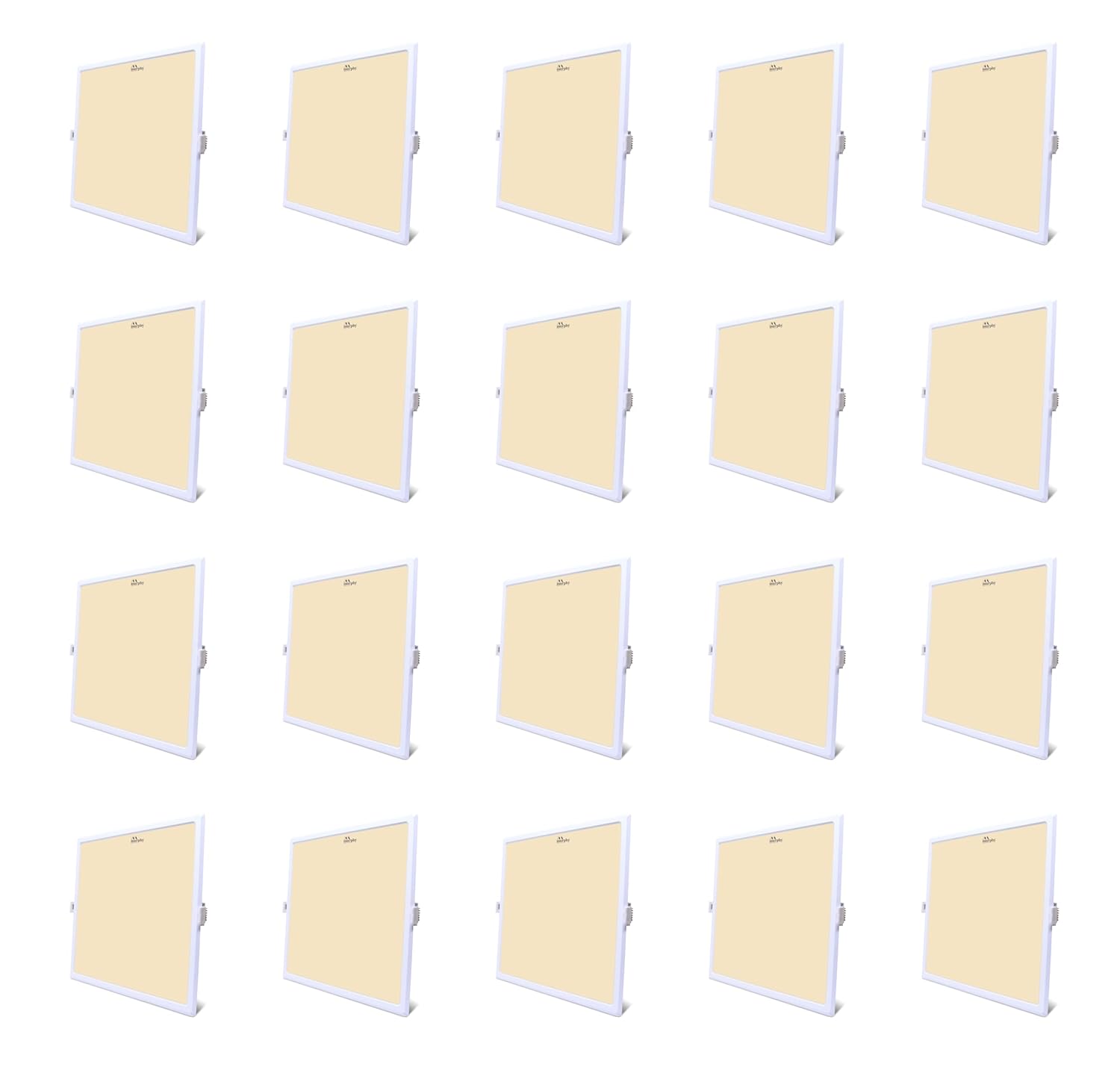 Murphy 10-Watt Trimless Square LED Panel Ceiling Light (Warm White ...