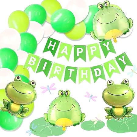 Amazon.com: HORUIUS Frog Balloons Green Large Inflatable Air Cute Frog ...