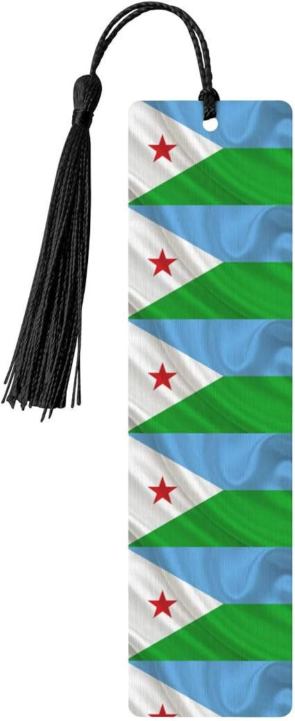 Amazon.com: YOMCONECT Djibouti Flag Vintage Wood Bookmarks Durable ...