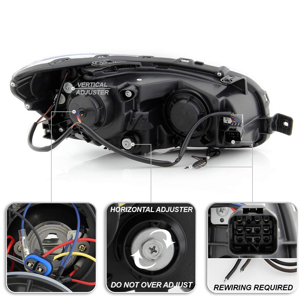 Buy ACANII - For [Halogen Model] 2015-2019 Subaru WRX STI Chrome ...