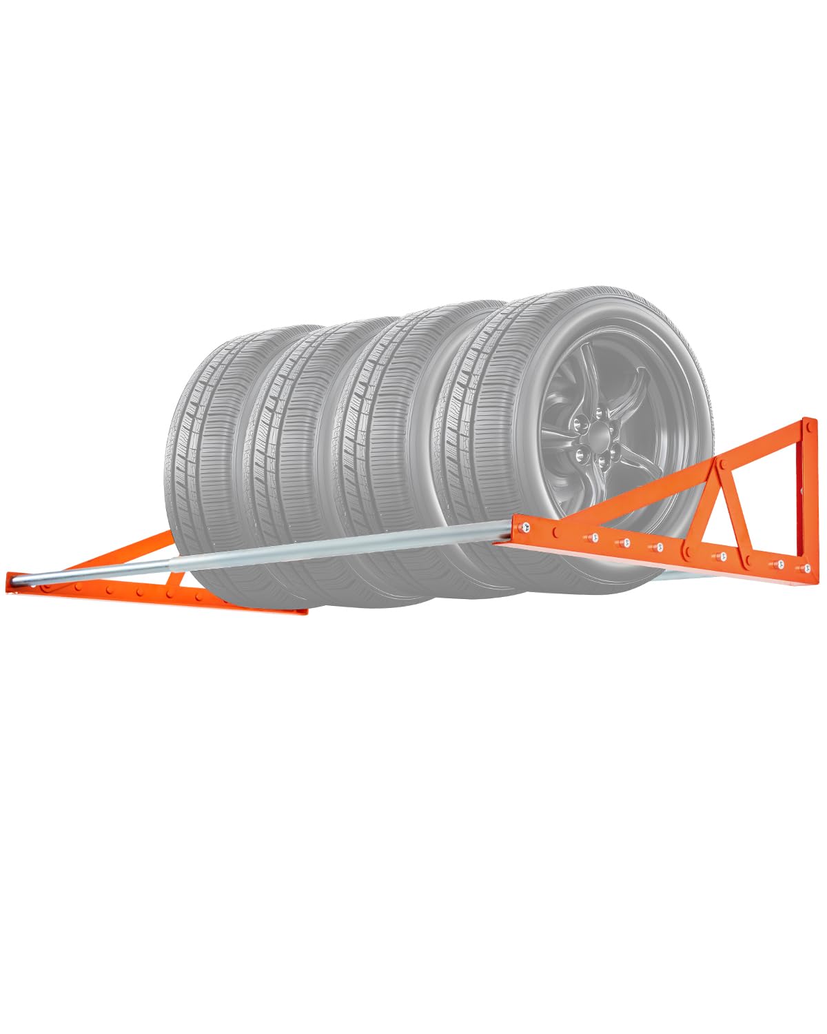 VEVOR Wall Mounted Tire Rack, 31" - 56" Adjustable Tire Rack, Q235 ...