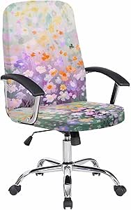 Amazon.com: Sabolny Spring Flower Office Chair Cover Large Stretchable ...