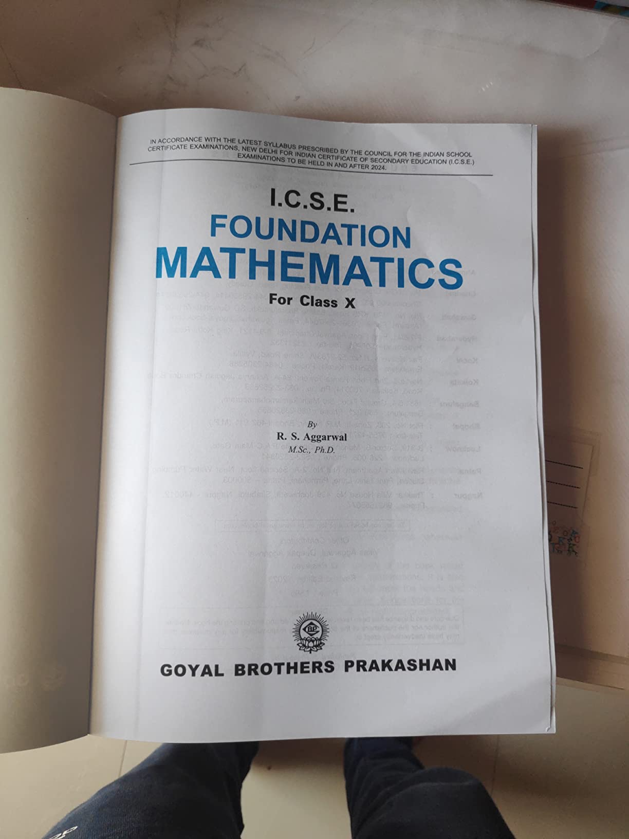 I.C.S.E Foundation Mathematics Class 10 For Examination 2024 : Amazon ...