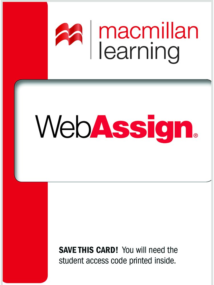 Amazon.com: WebAssign Standard Course Access Code: 9780716778493 ...