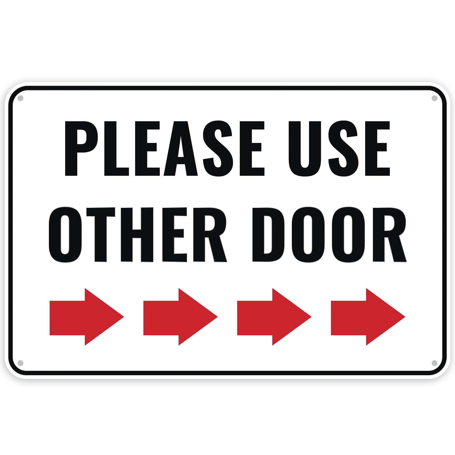 Amazon.com: 1PC Please Use Other Door Sign Right, 12 x 8 Inches ...