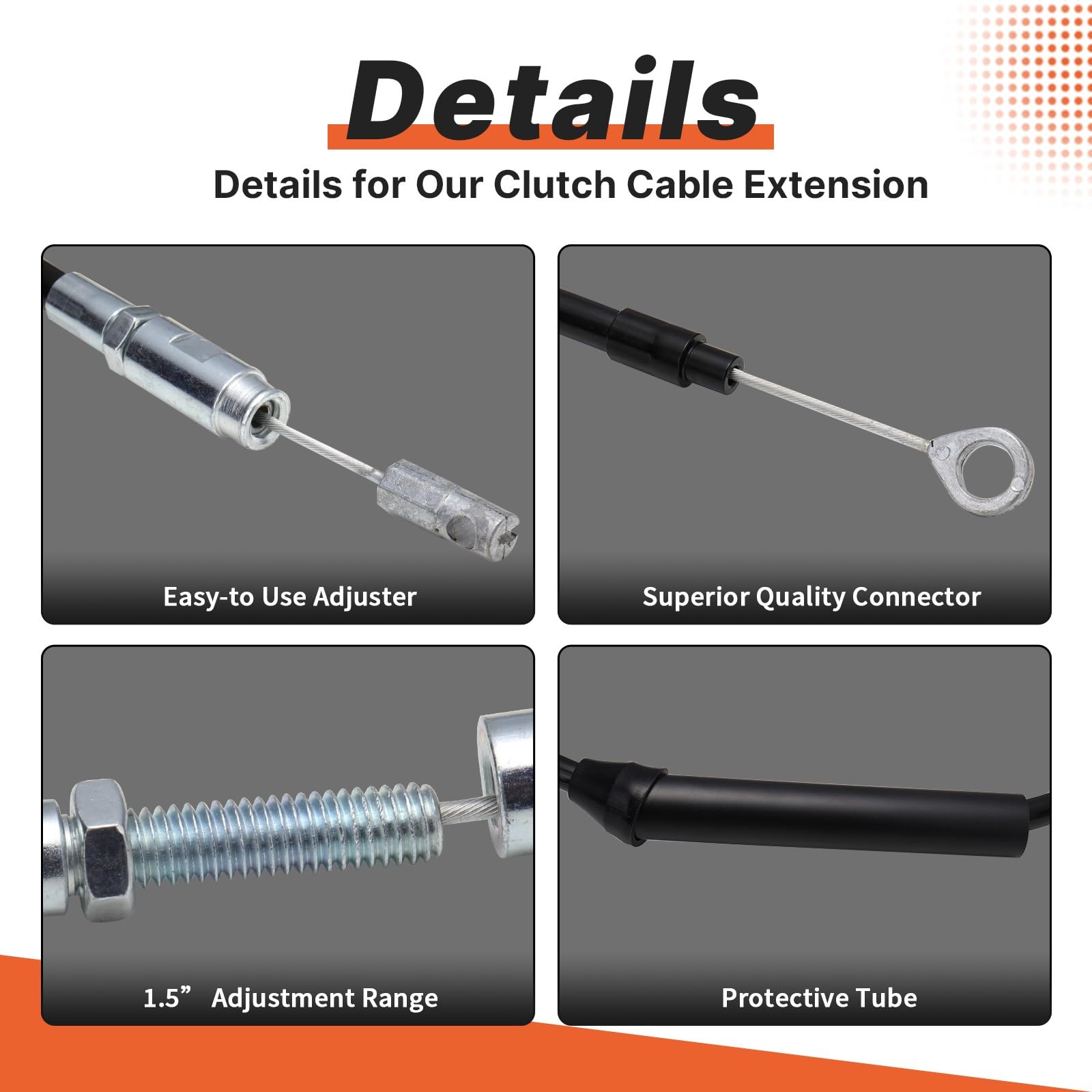 Snapklik.com : 12" Hanger Handlebars Clutch Cables Extended Clutch Line ...