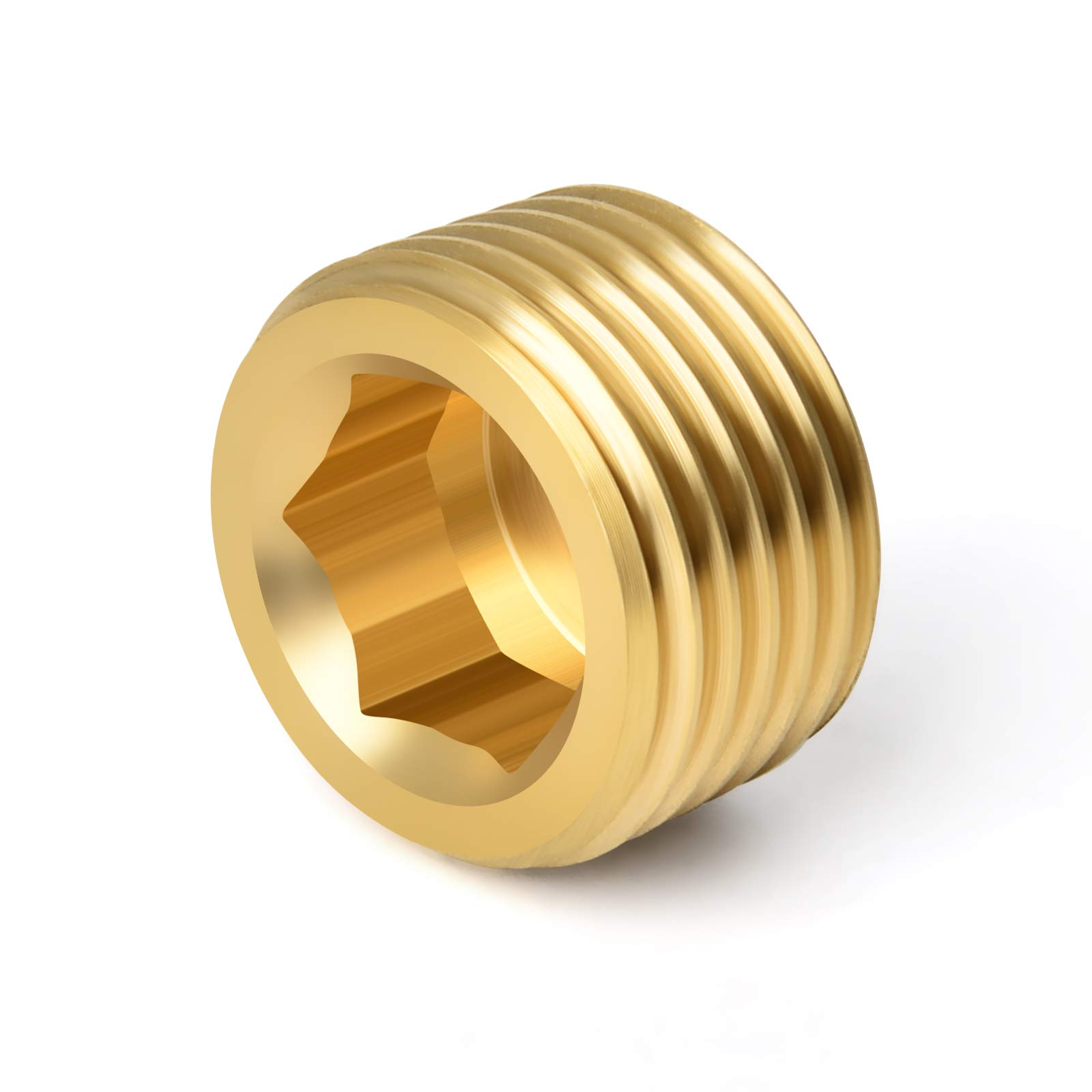 Snapklik.com : 20Pcs Brass Pipe Fitting,1/8" 1/4" 3/8" 1/2" NPT Brass ...