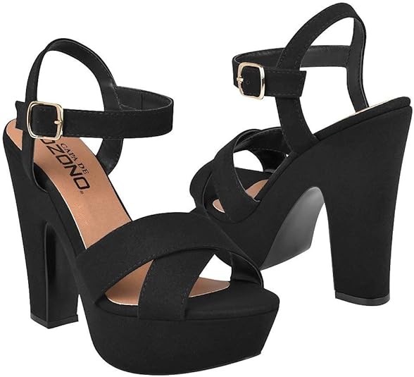 Capa de Ozono Patsy_33600101 Sandalias con Tira de Tobillo para Mujer ...