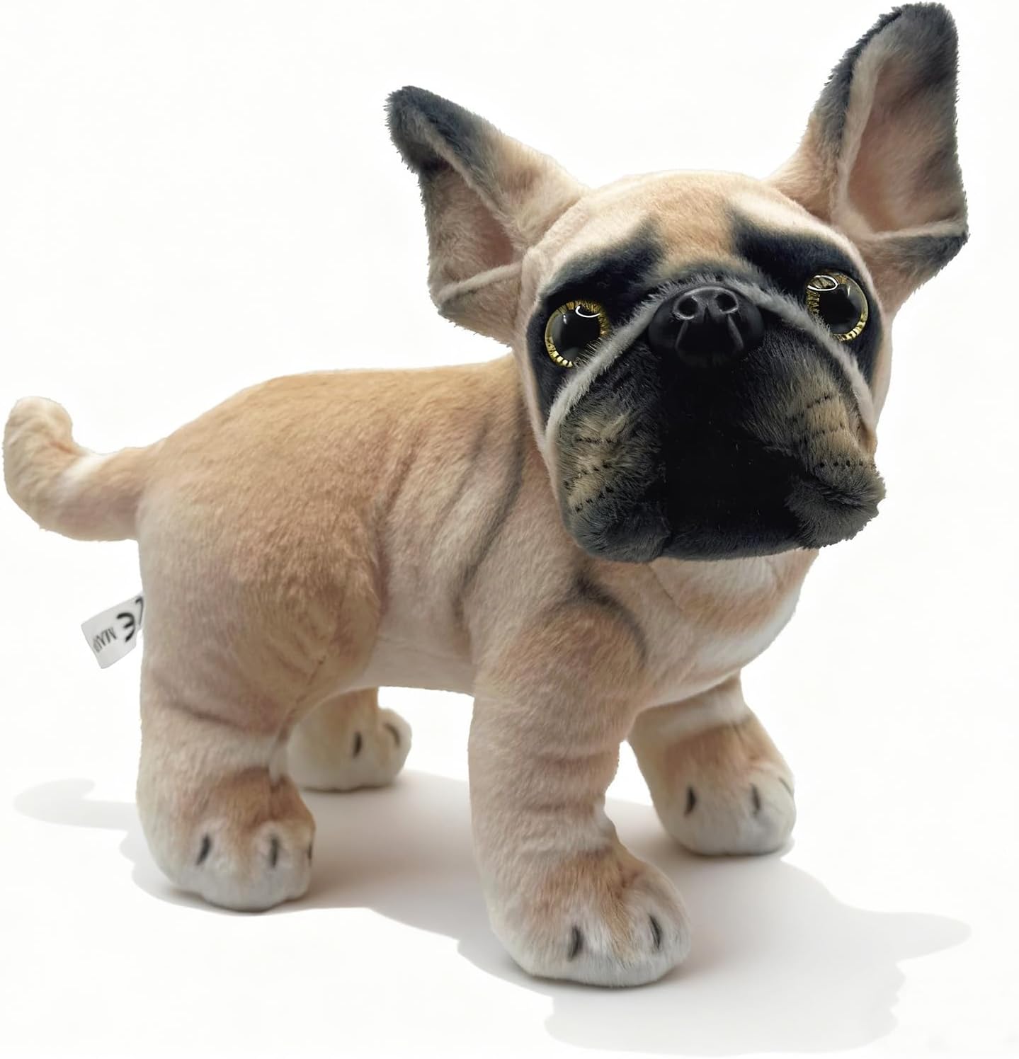 Amazon.com: Roqei Realistic French Bulldog Stuffed Animal - Soft Dog ...