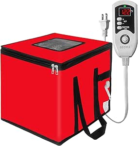 Foldable Proofing Box With Heater, 74l Large Bread Proofer with ...