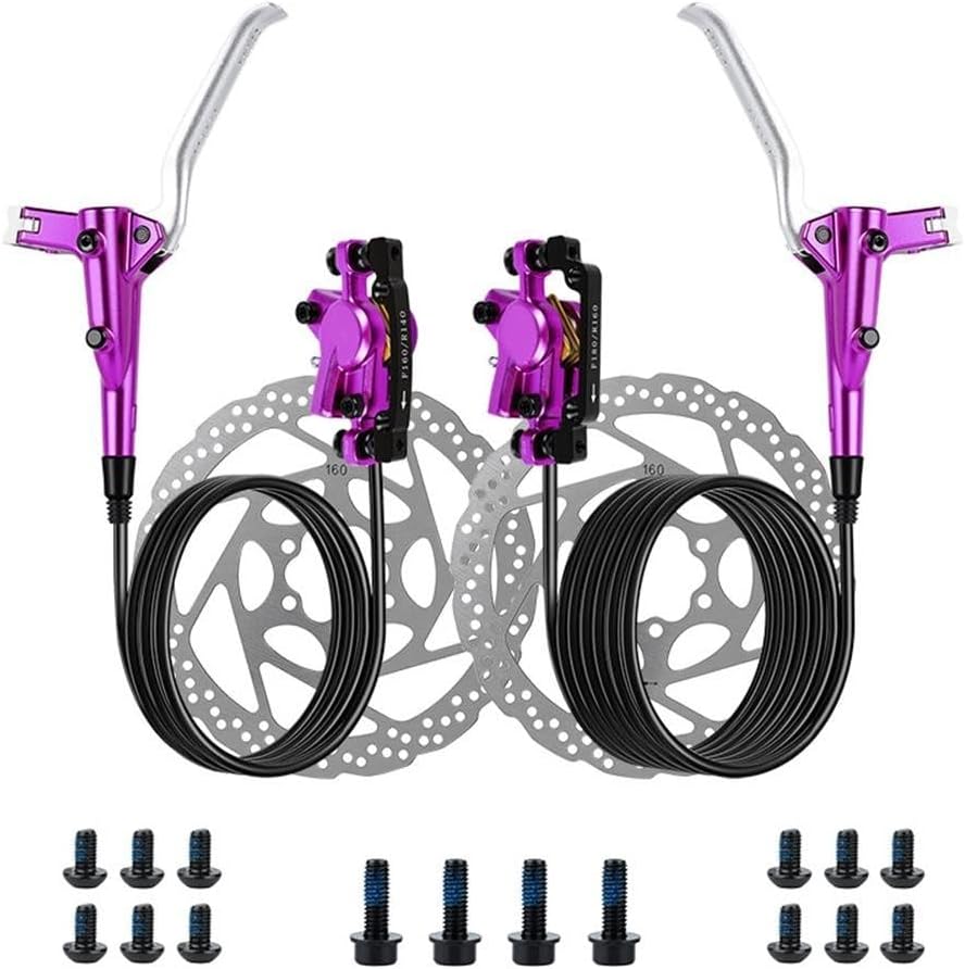 Mountain Bike Hydraulic Brake Set with 2 Pistons and 800mm/1400mm Hose ...