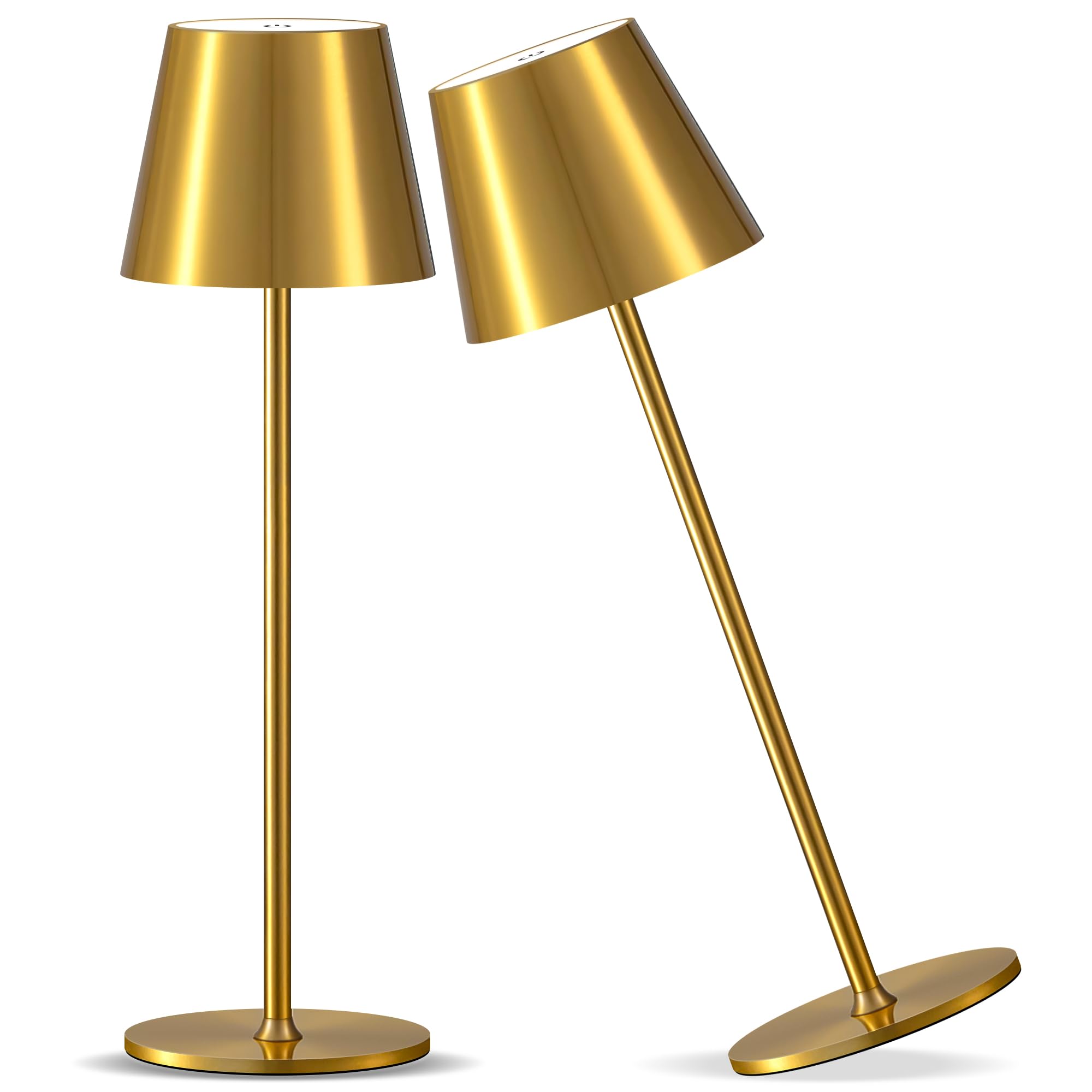 Cordless Rechargeable Table Lamp Set of 2, 5000mAh Battery Powered LED ...