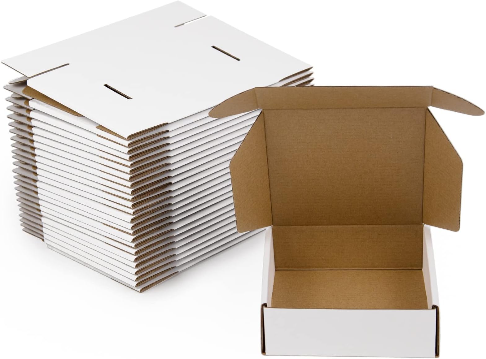 Amazon.com: 6 x 6 x 2 Inches Small Shipping Boxes 50 Pack Corrugated ...