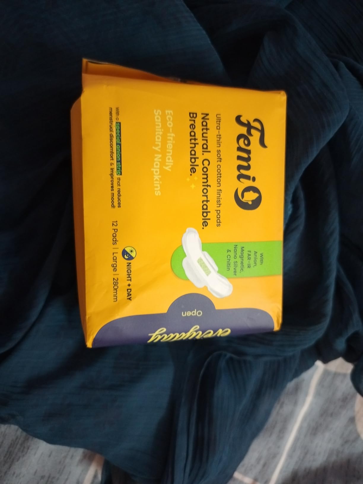 Buy Femi9- Happy day everyday Large Ultra Soft Organic Cotton Sanitary ...