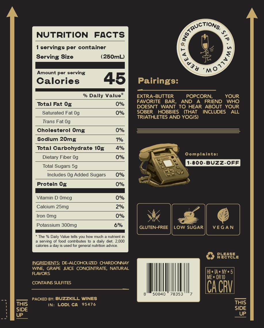 Snapklik.com : Buzzkill Wines Sparkling Blanc De Blancs White Wine, Non ...