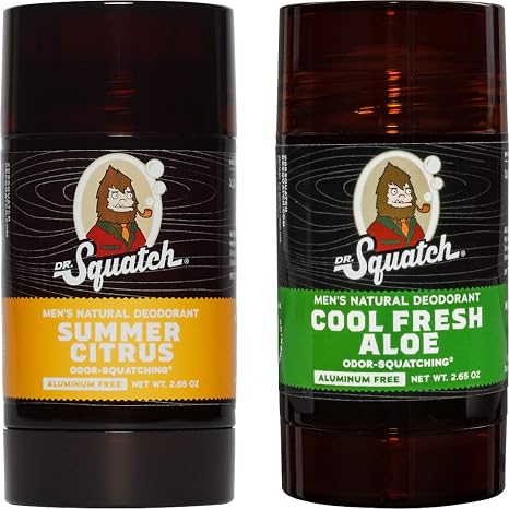 Amazon.com : Dr. Squatch Natural Deodorant for Men – Odor-Squatching ...