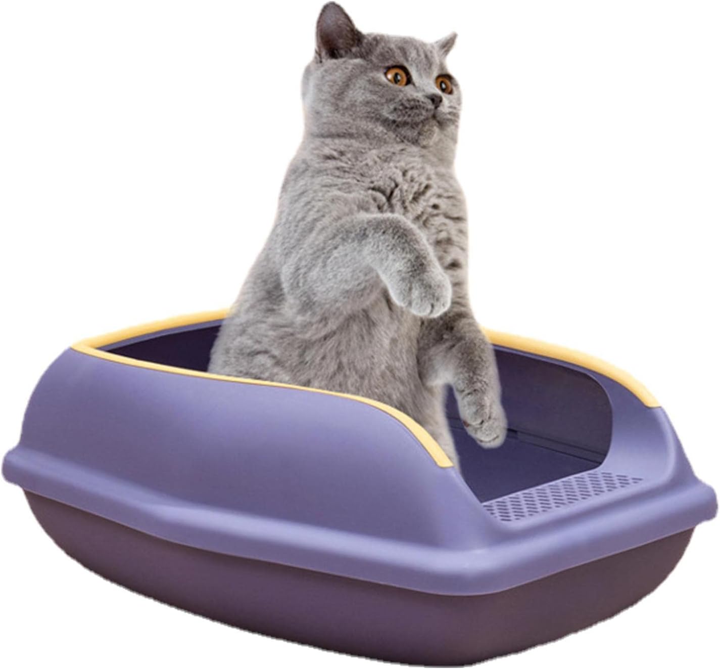 NAZHUA Cat Tray - Semi-enclosed High Side Sifting Box,Open Top Cats Box ...