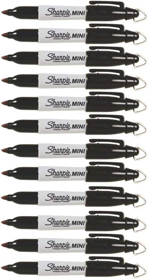 Sharpie Mini Permanent Marker (Black, 12-Count) : Amazon.ca: Office ...