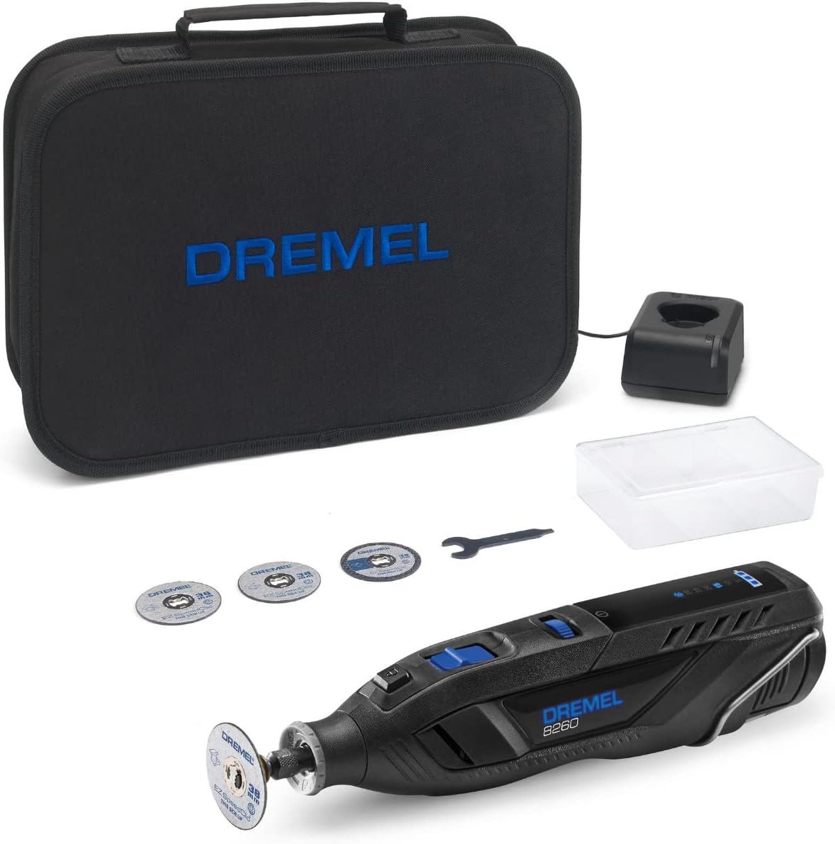 Dremel 8260 Cordless Rotary Tool, 12V 3Ah Lithium-Ion Battery - Multi ...