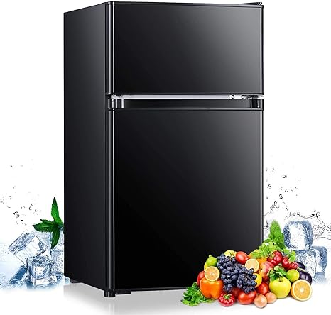 Amazon.com: DSF Mini Fridge with Freezer, 3.2 Cu.Ft Mini Refrigerator ...