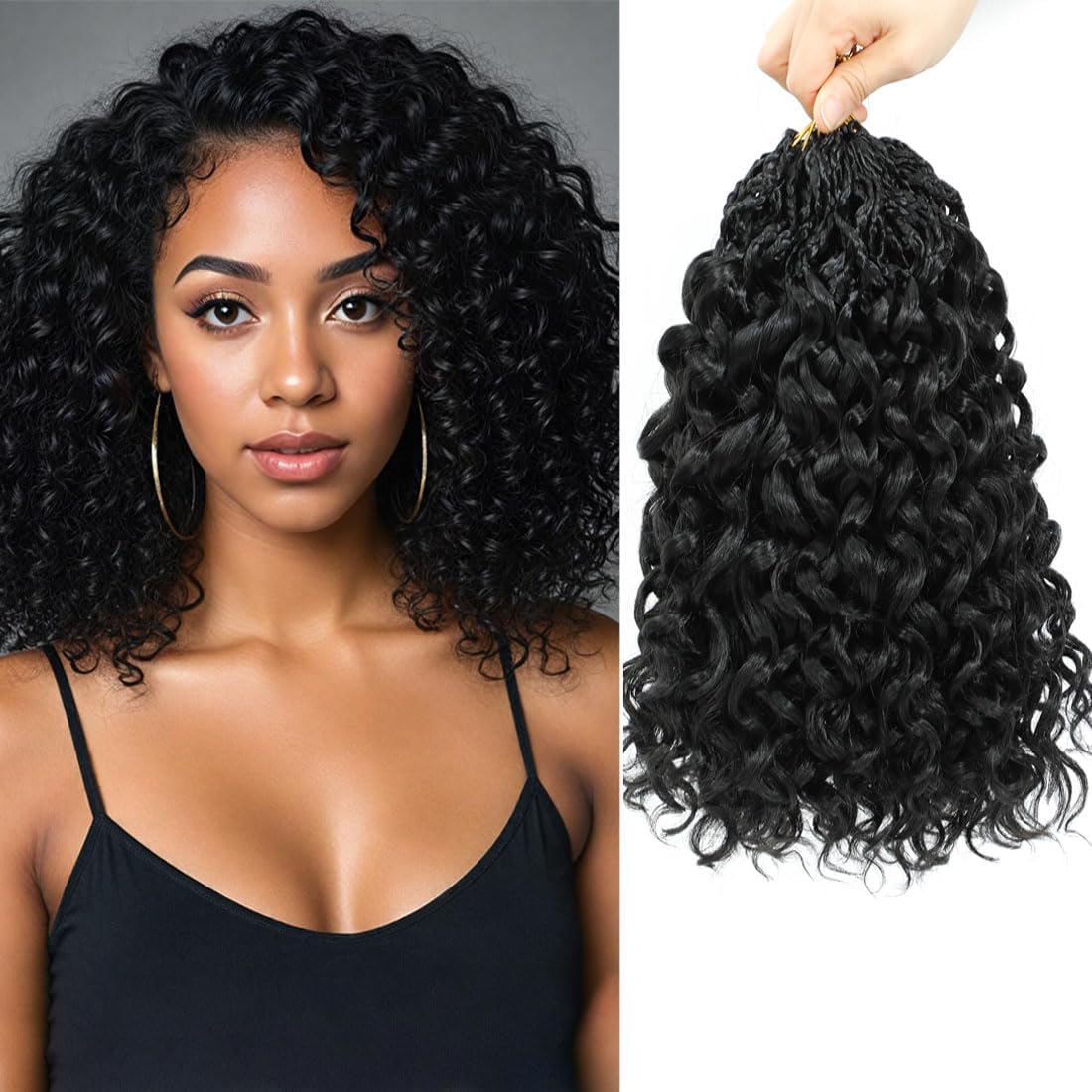 Amazon.com : New Gogo Curl Crochet Hair Pre Looped 8 Packs Pre Twisted ...