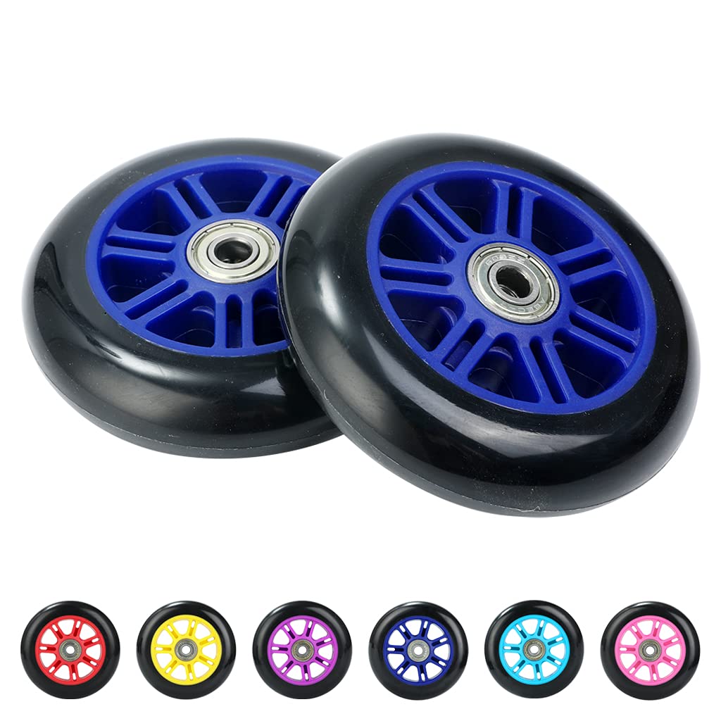 Stunt Scooter Wheels 100mm Pair - Replacement PU Wheels Suitable for ...