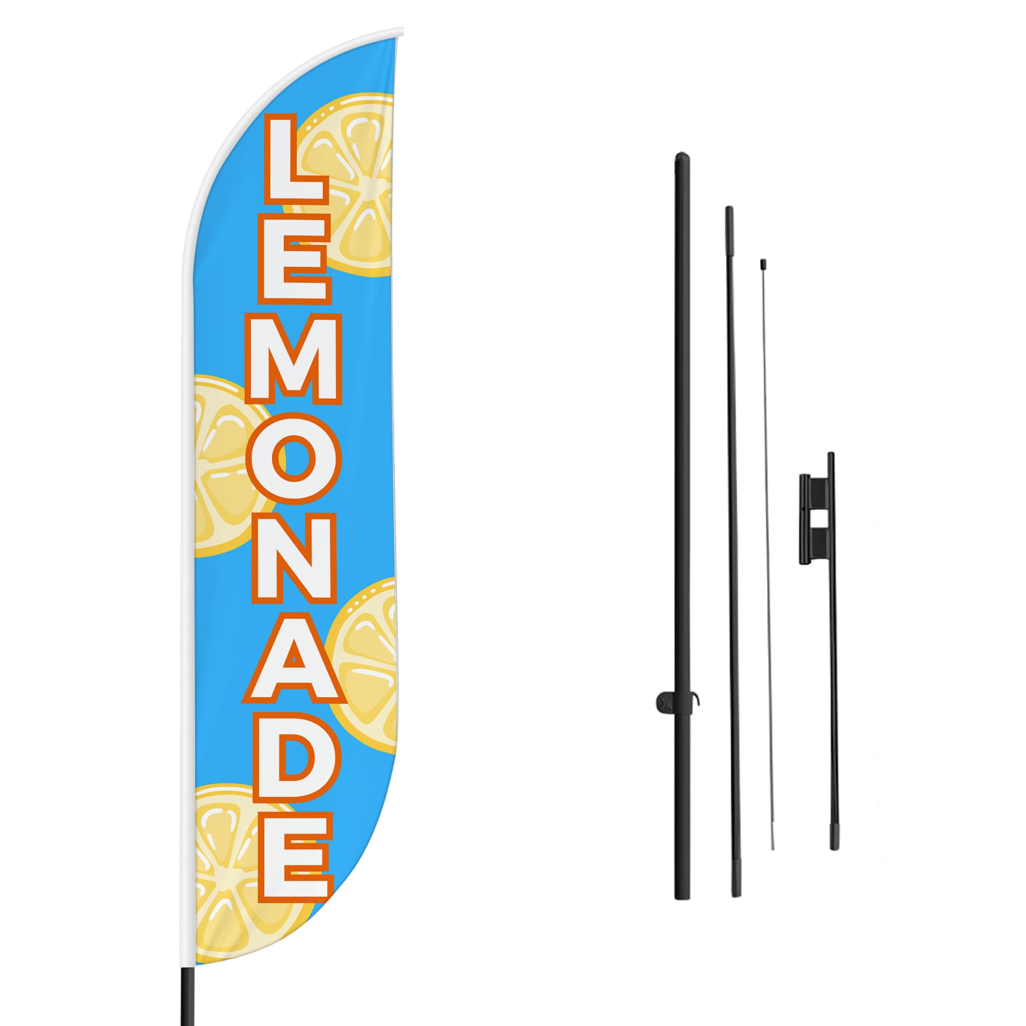 Amazon.com : Lemonade Sign feather flag Pole Mount for Outdoor by Mavis ...