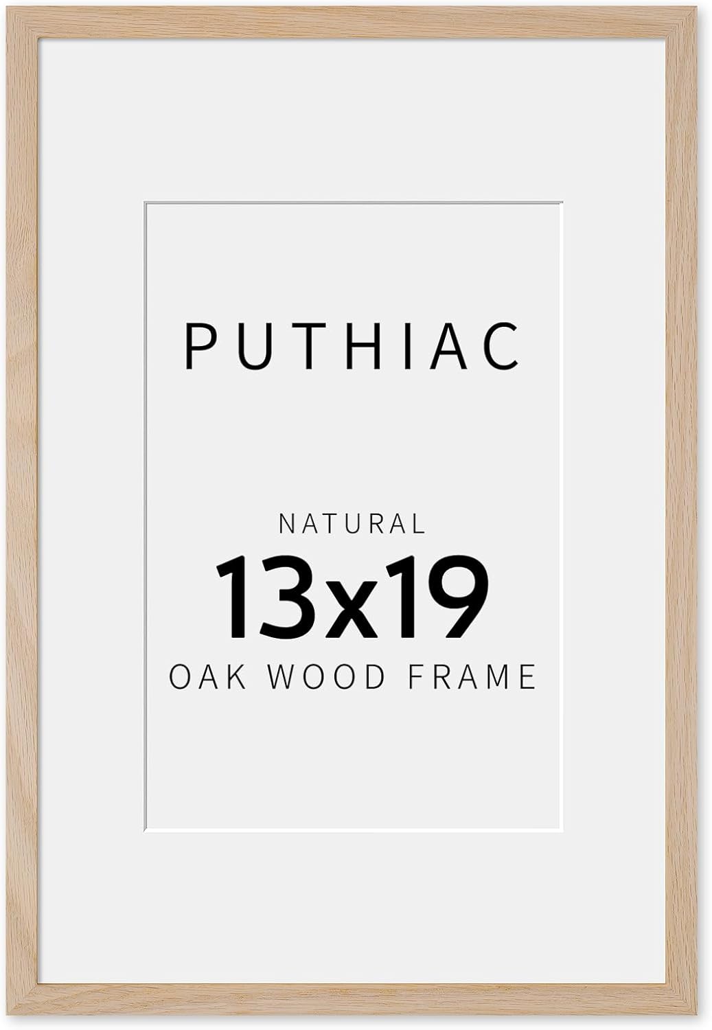 Amazon.com - puthiac 13x19 Oak Wood Picture Frame - 13"x19" Poster ...