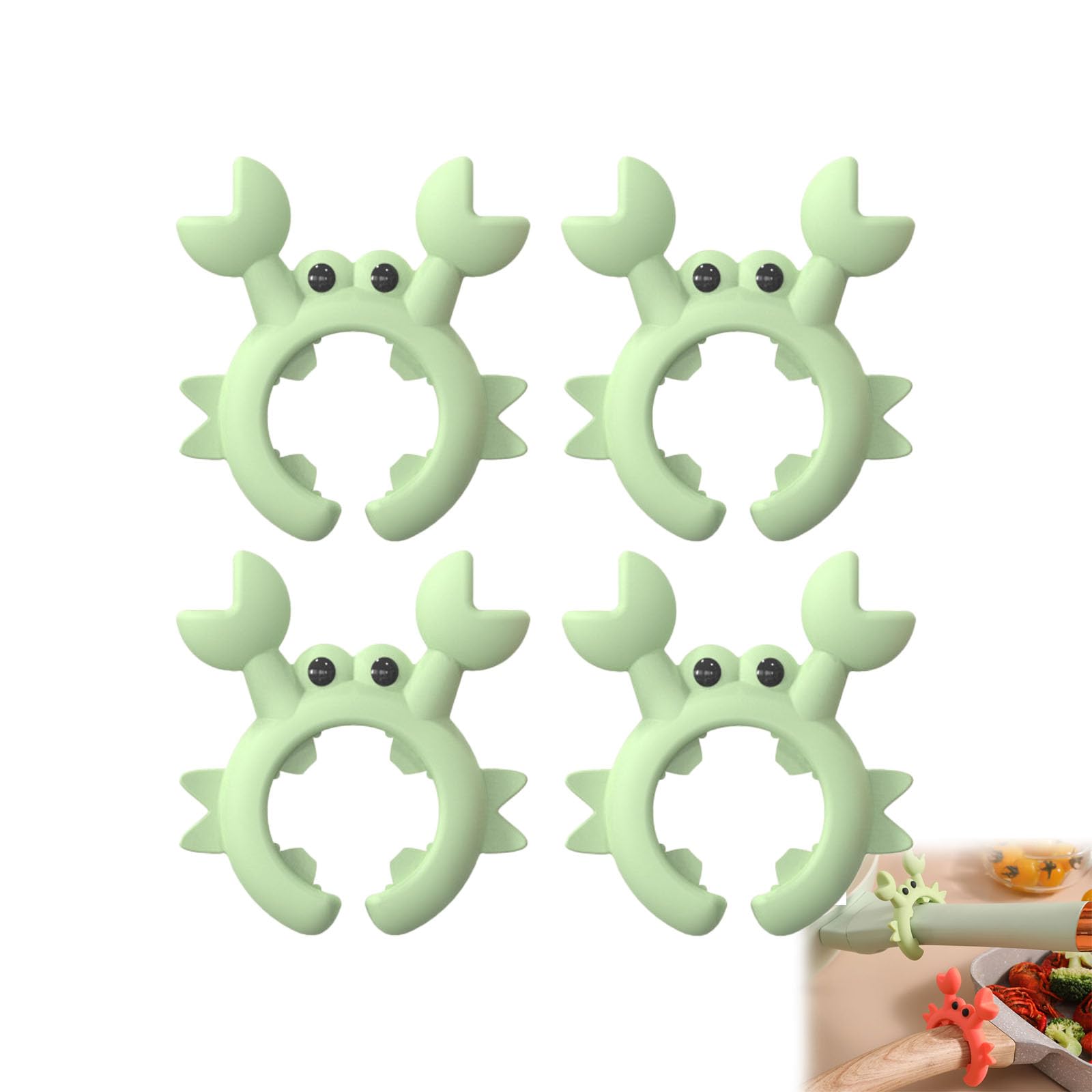 Amazon.com: Silicone Crab Spatula Spoon Holder, Crab Utensil Holder ...