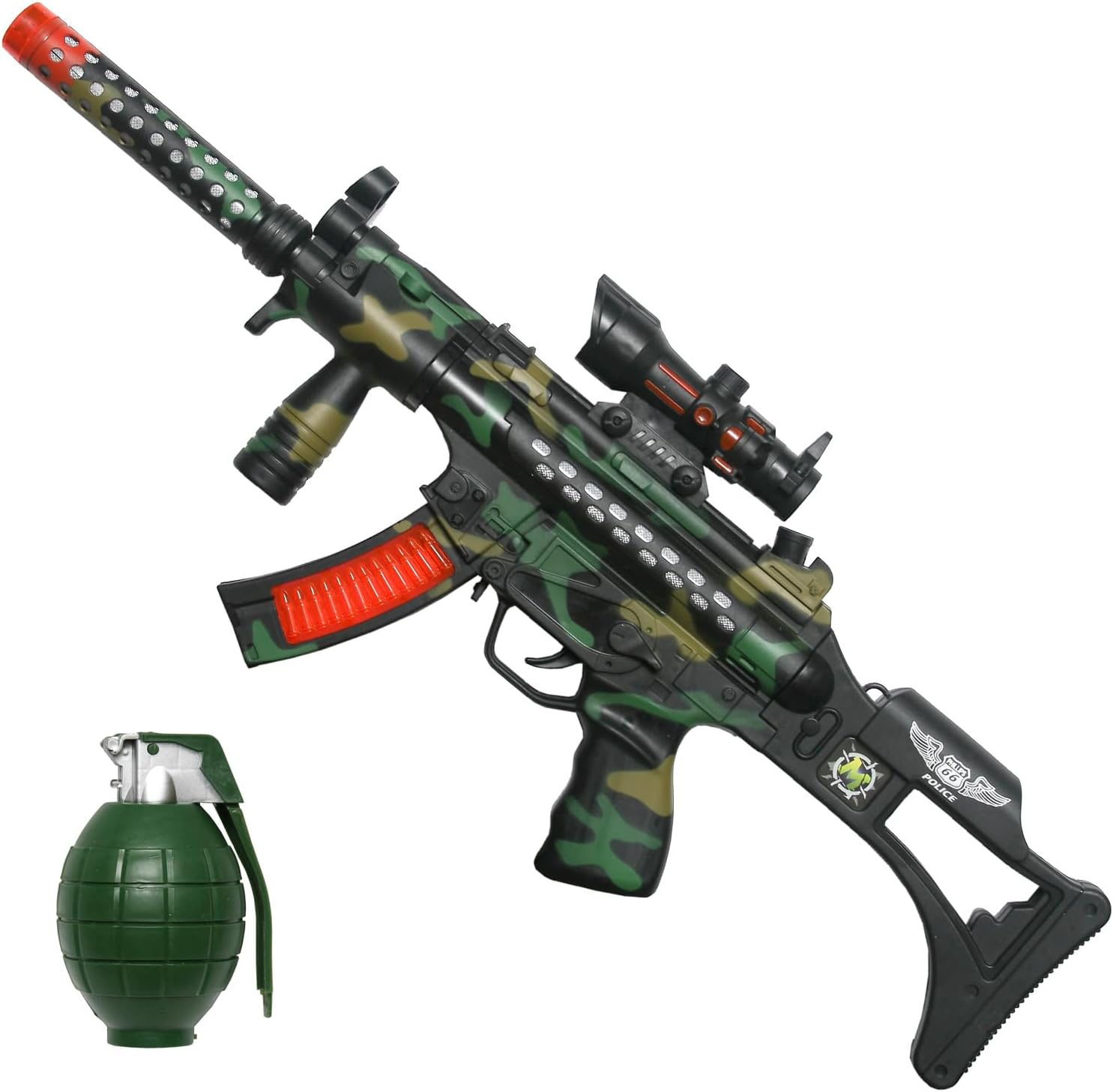 Amazon.com: Arcady Combat Mission Toy Plus 1 Grenade Toy, Flashing ...
