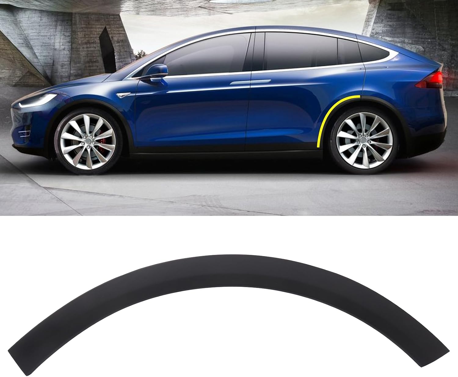 Amazon.com: KaiWell Wheel Molding Trim Fit for Tesla Model X 2016 2017 ...