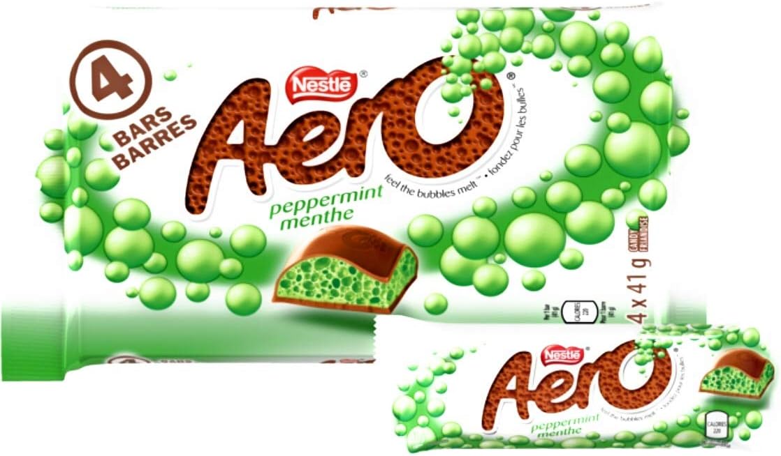 Amazon.com : Nestle Aero Milk Chocolate Bar, (27 g) 1.4 Ounce (Pack of ...