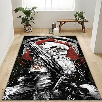 Amazon.com: CR Starwars Art Rug; Stormtrooper Area Rug; Starwars Rug ...