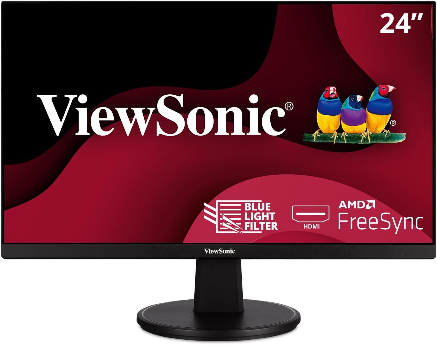 ViewSonic VA2447-MH 24 Inch Full HD 1080p Monitor with Ultra-Thin Bezel ...