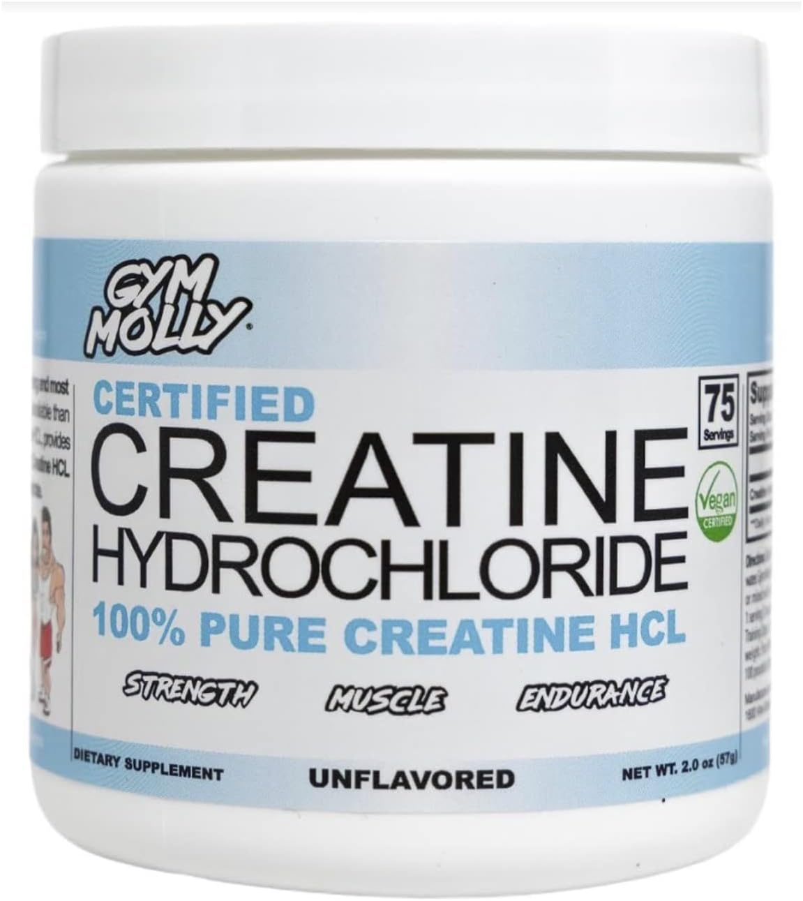 Amazon.com: Gym Molly Crystal Creatine Hydrochloride Powder (Vegan ...