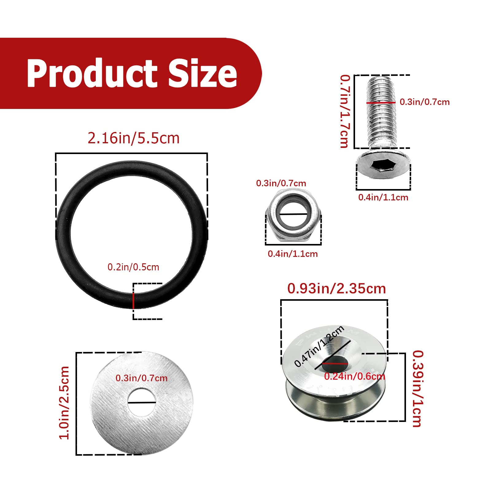 Snapklik.com : Universal Billet Bumper Trunk Quick Release Fastener Kit ...