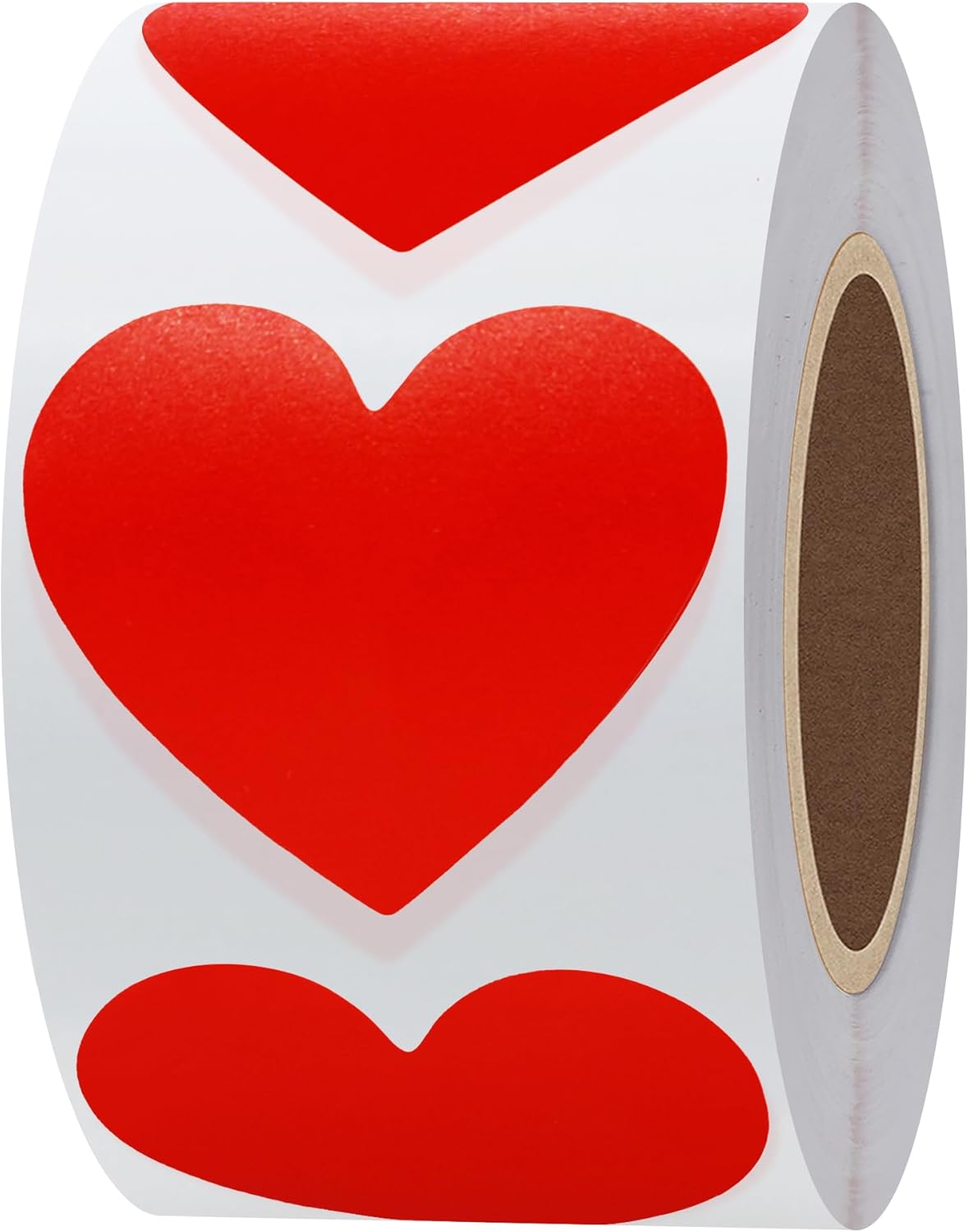 Amazon.com: Hybsk 500pcs Red Heart Shaped Stickers 1.5 inch Labels for ...