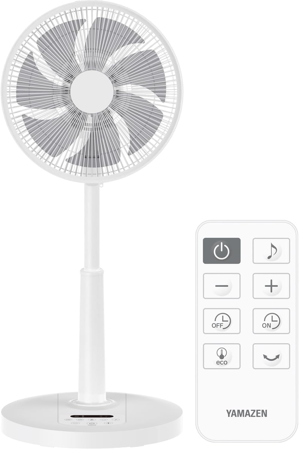 Amazon | [山善] 扇風機 リビング DCモーター搭載 (静音モード) (リモコン付) (角度調節上向き90度) (左右首振り4段階調節) (風量切替8段階) (入切Wタイマー付 ...