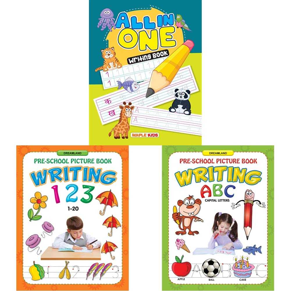 All In One - Writing Book (Practice) + Writing 123 (1-20) (Pre-School ...