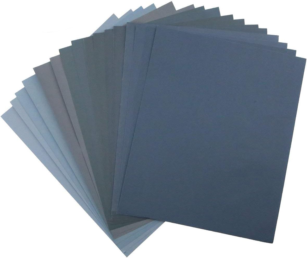 9" x 11" Sandpaper Sheets 400-5000 Grit Sanding Paper for Wood ...