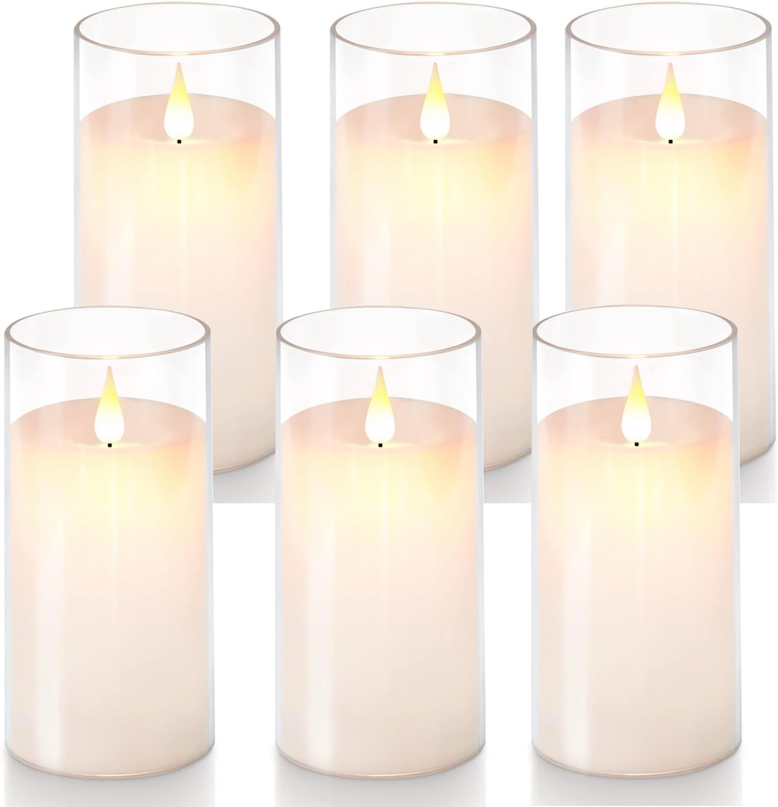 Velas Electricas Decorativas, 6 Pzs Velas LED Decorativas sin Llama 100 ...